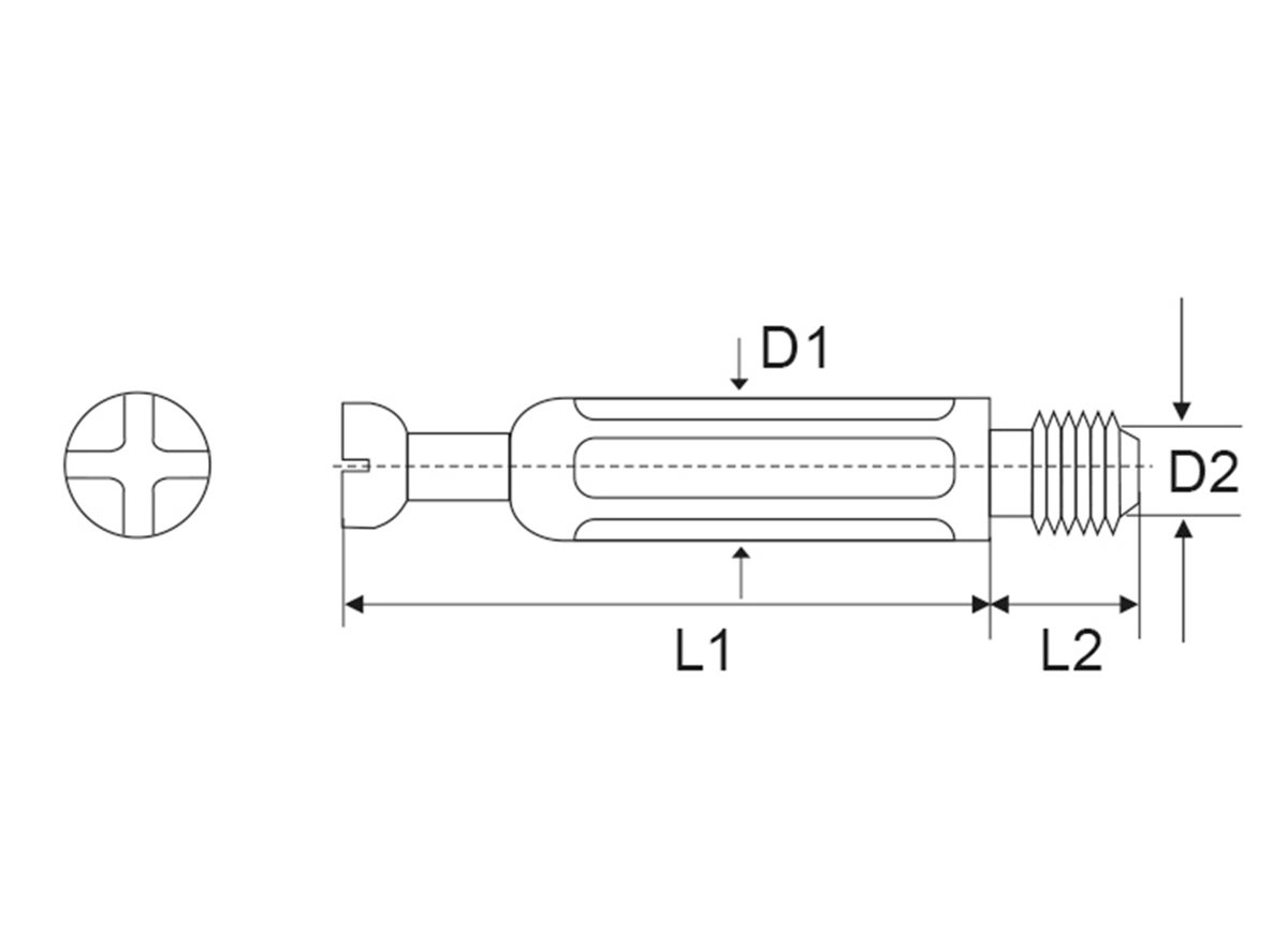 Cam Dowel Pins | M6 Thread | GS | Components Direct