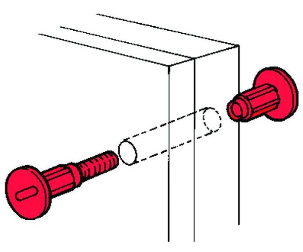 Buy Furniture Connector Cap and Pin | Components Direct