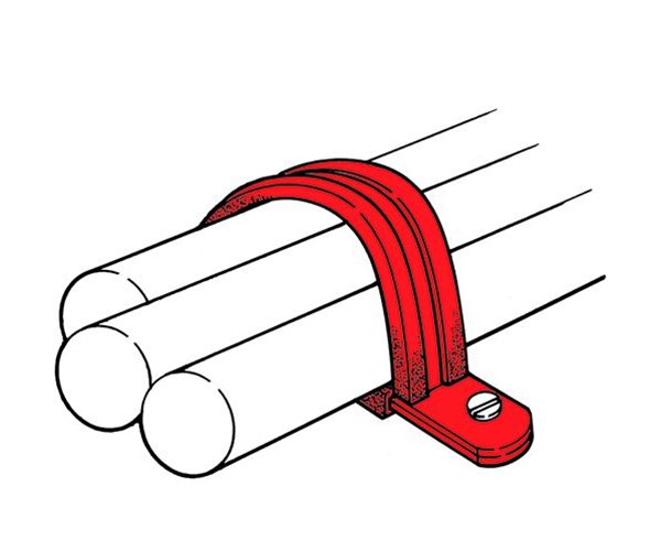 Buy Metal P Clips | Cable Clips Screw Fixed